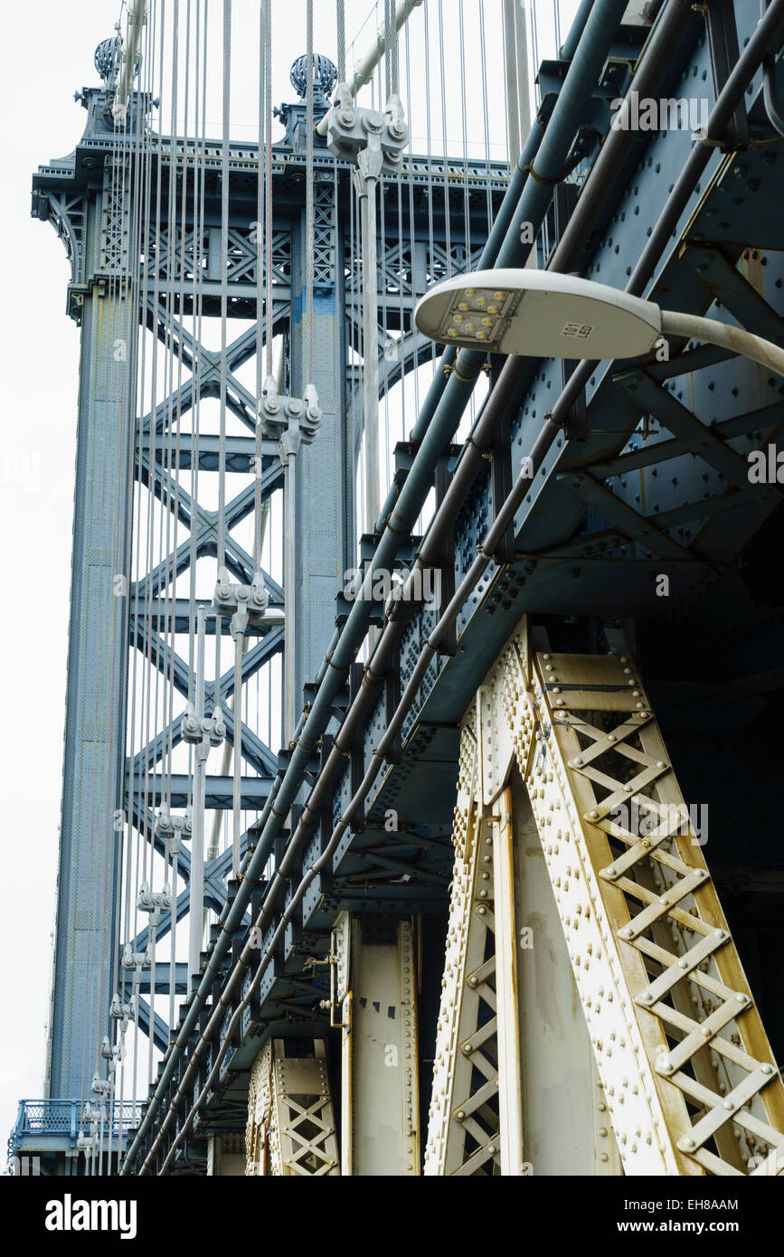 Detail of manhattan bridge hi-res stock photography and images - Alamy