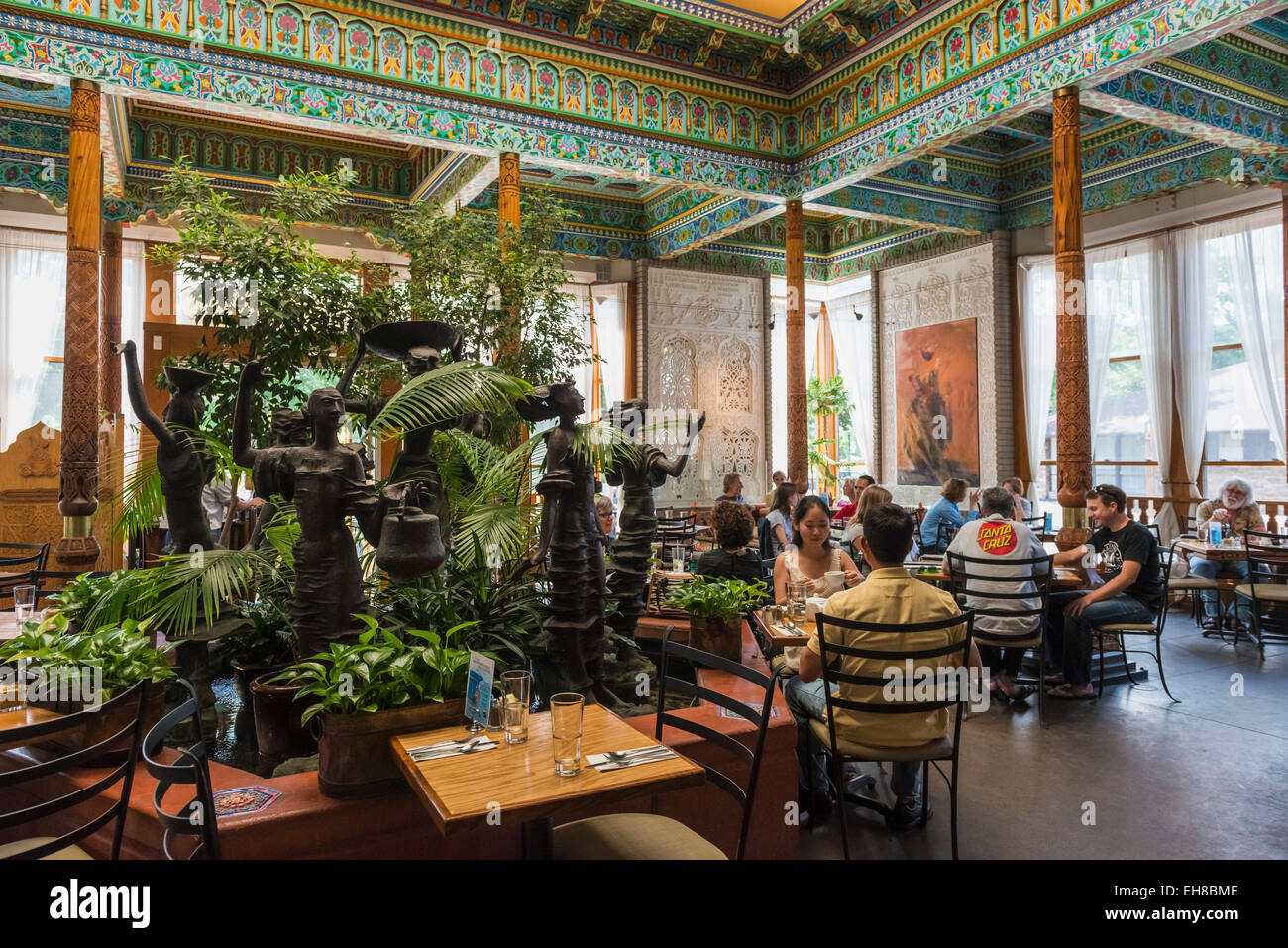 Inside the Dushanbe Teahouse, Boulder, Colorado, USA Stock Photo - Alamy