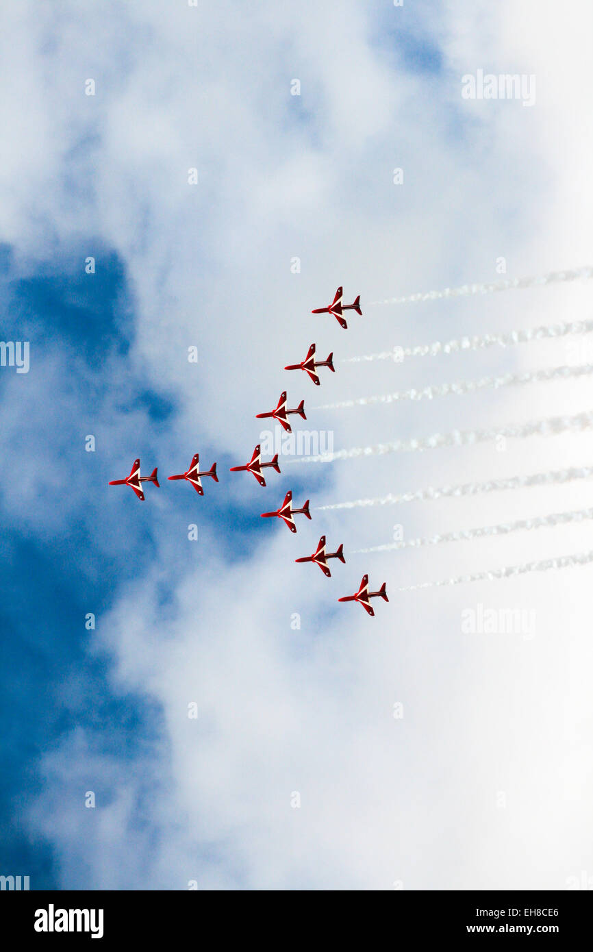 The RAF Red Arrows Display Team Stock Photo - Alamy