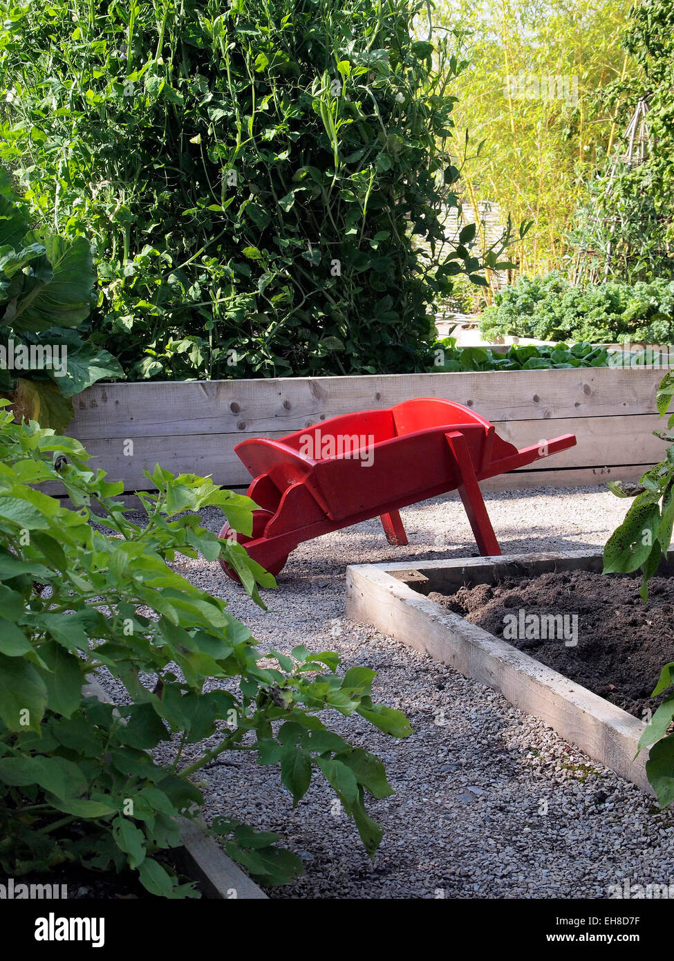 Wheelbarrow vegetable garden gardening hi-res stock photography and ...