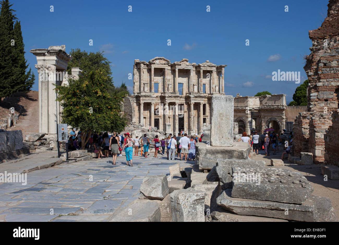 Ancient Ephesus Turkey library of Celsus historical Stock Photo - Alamy
