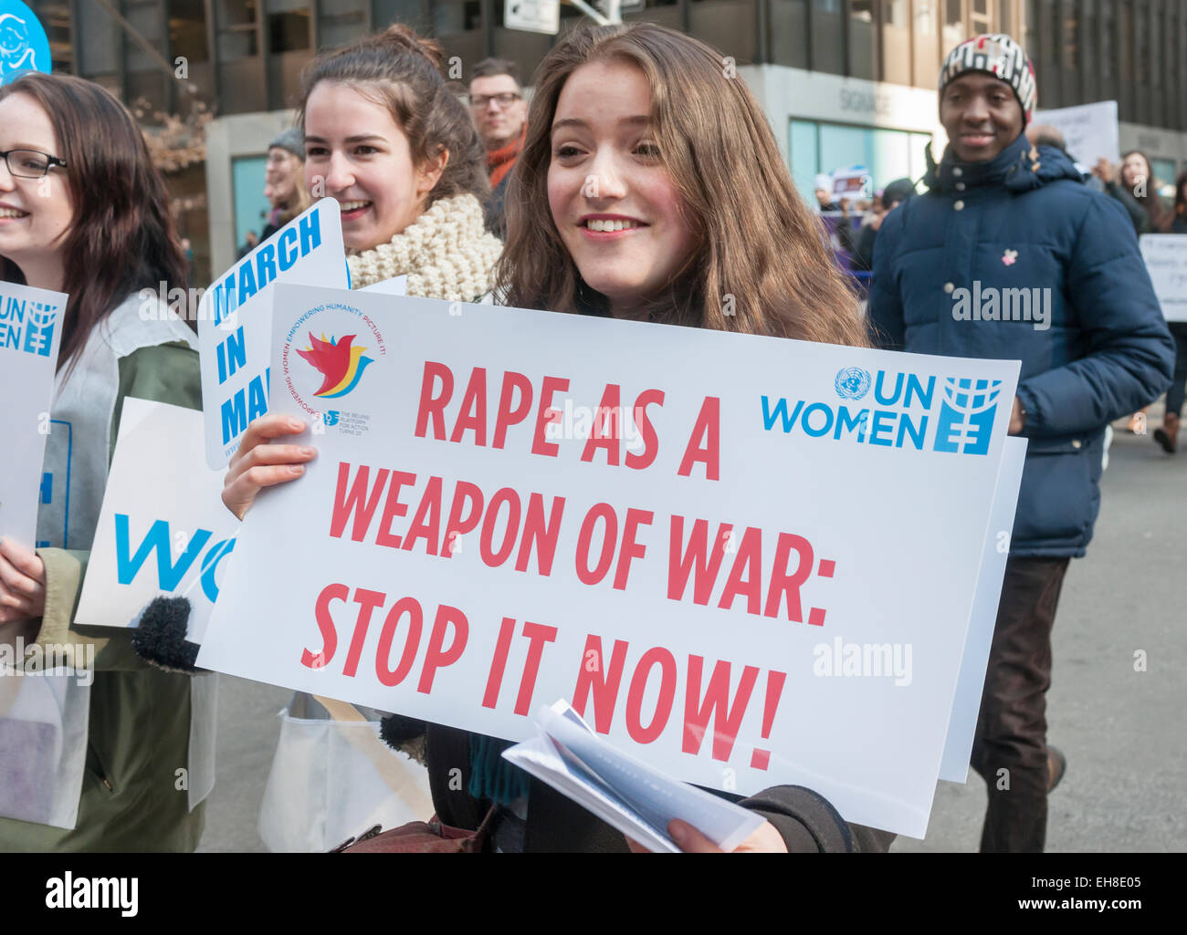New York, USA. 08th Mar, 2015. Thousands participate in the March for ...