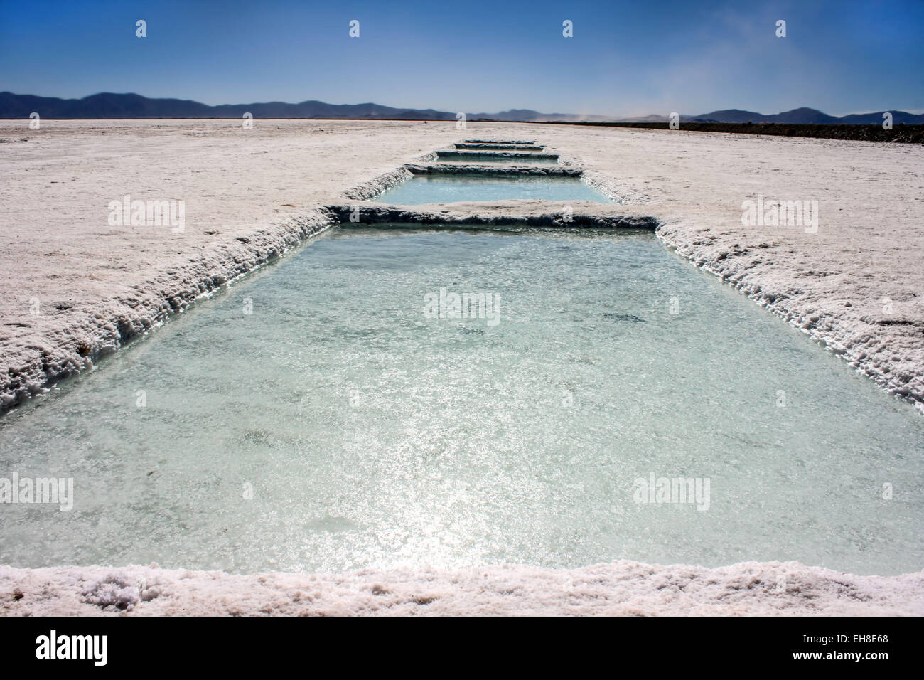 A huge salt field in the north of Argentina Stock Photo - Alamy