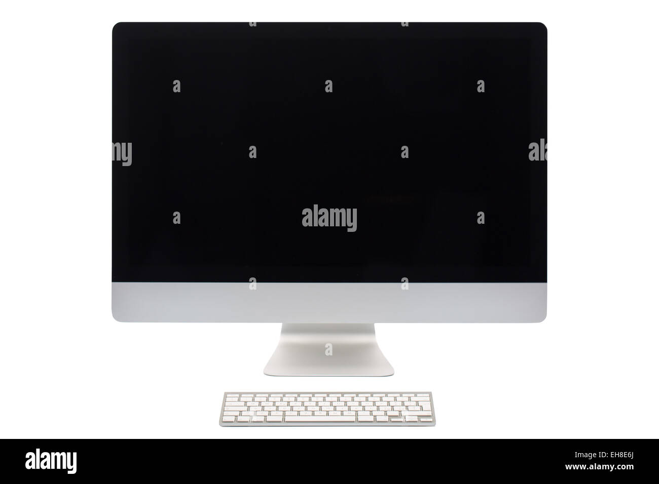 Computer screen isolated on a white background Stock Photo - Alamy
