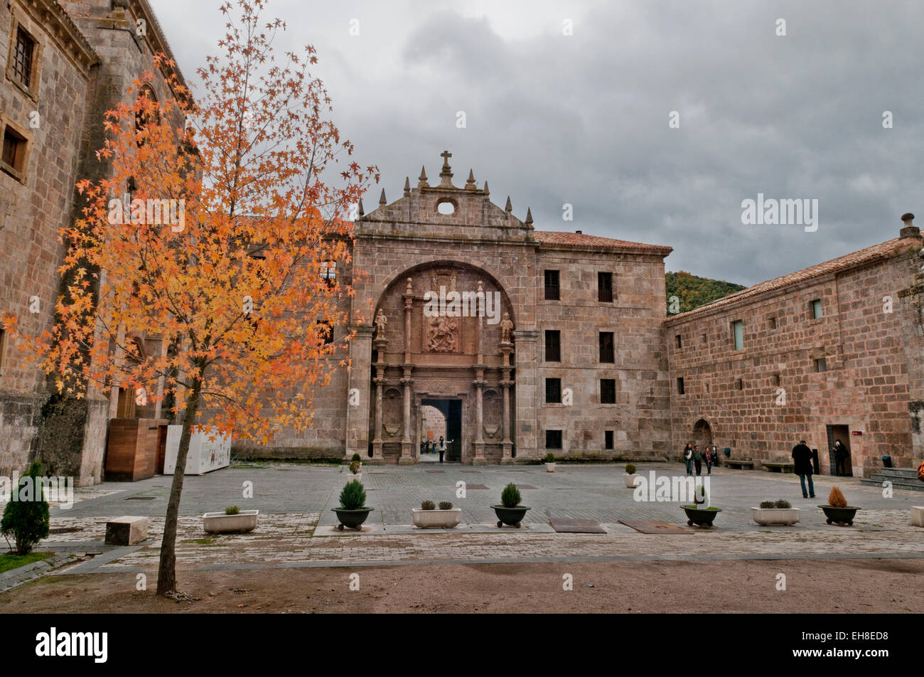 Najera, Monasterio de Santa Maria la Real, View of the architecture ...