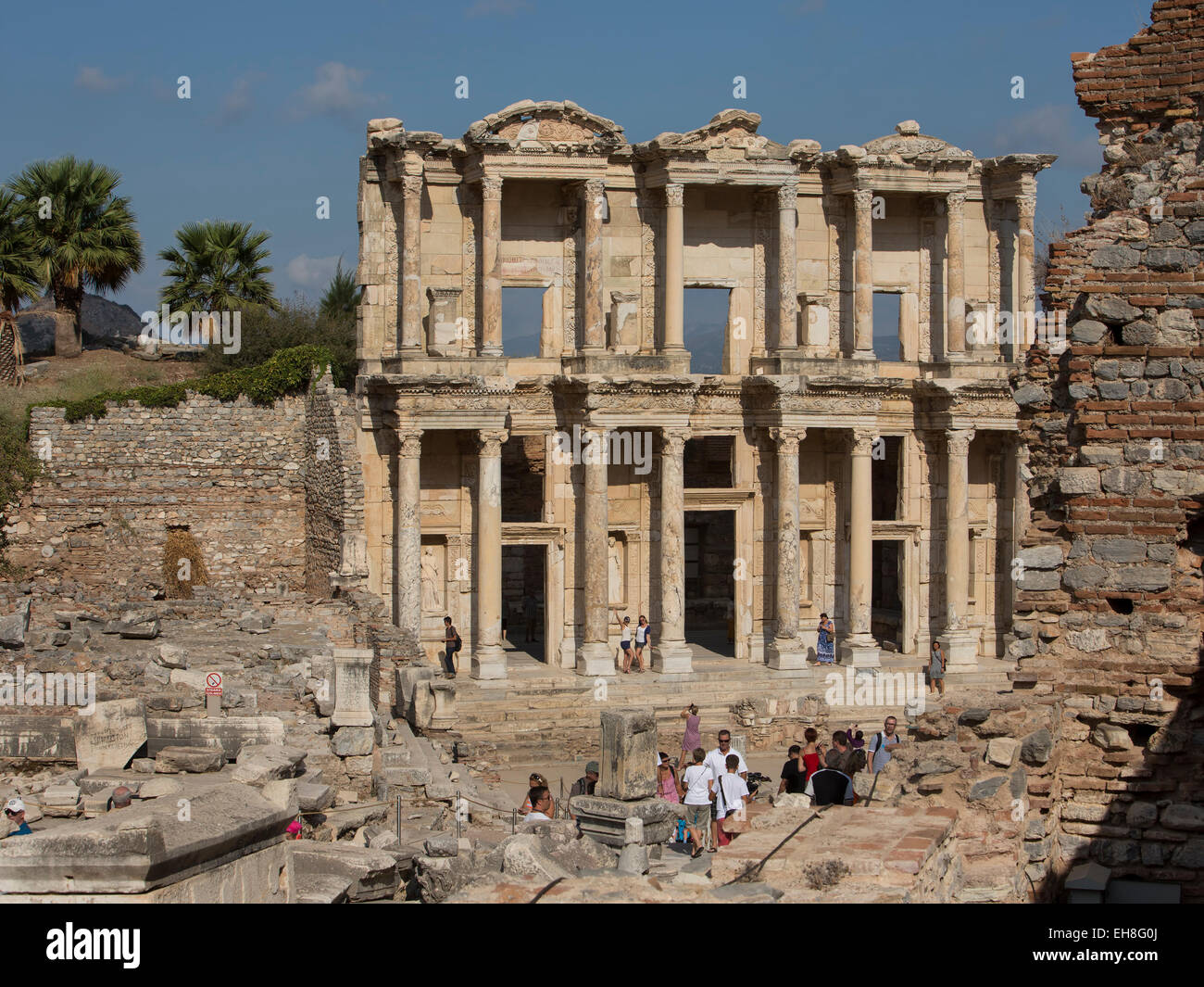 Ancient Ephesus Turkey Library of Celsus building Stock Photo - Alamy