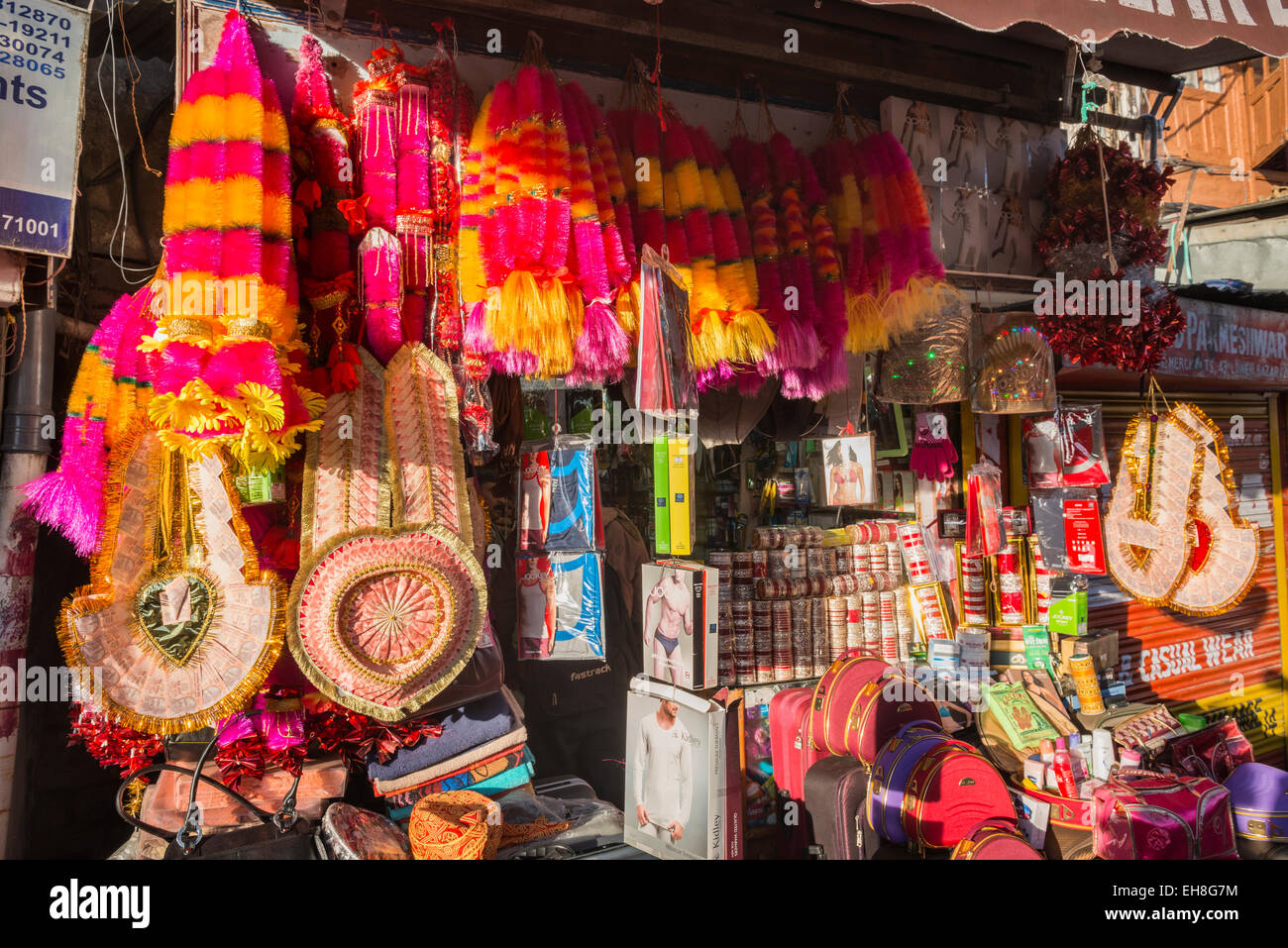 The busy bazaar below The Ridge in Shimla, Himachal Pradesh, India ...