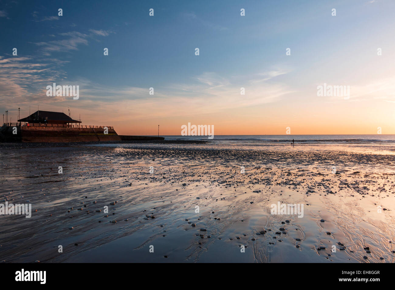 Early morning on the beach Stock Photo - Alamy