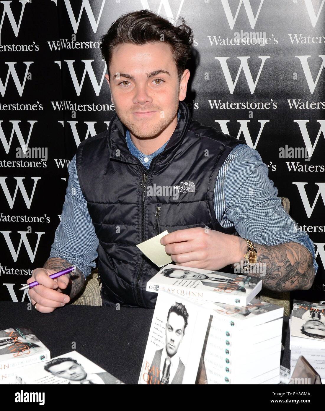 Colchester. Essex. UK Ray Quinn signs copies of his new book entitled ...