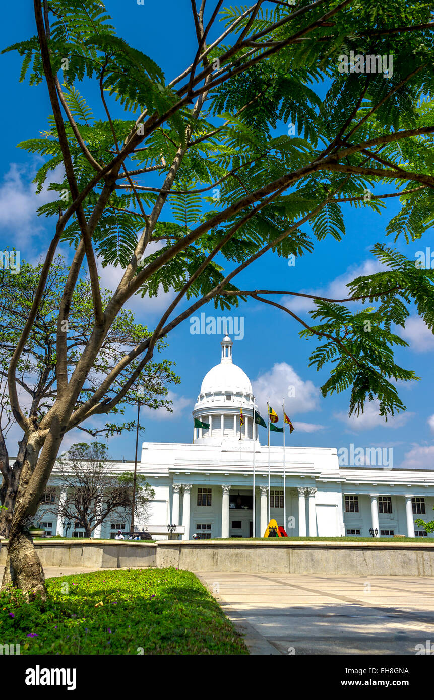 COLOMBO, SRI LANKA - FEBRUARY 27,2015. Colombo city town hall building ...