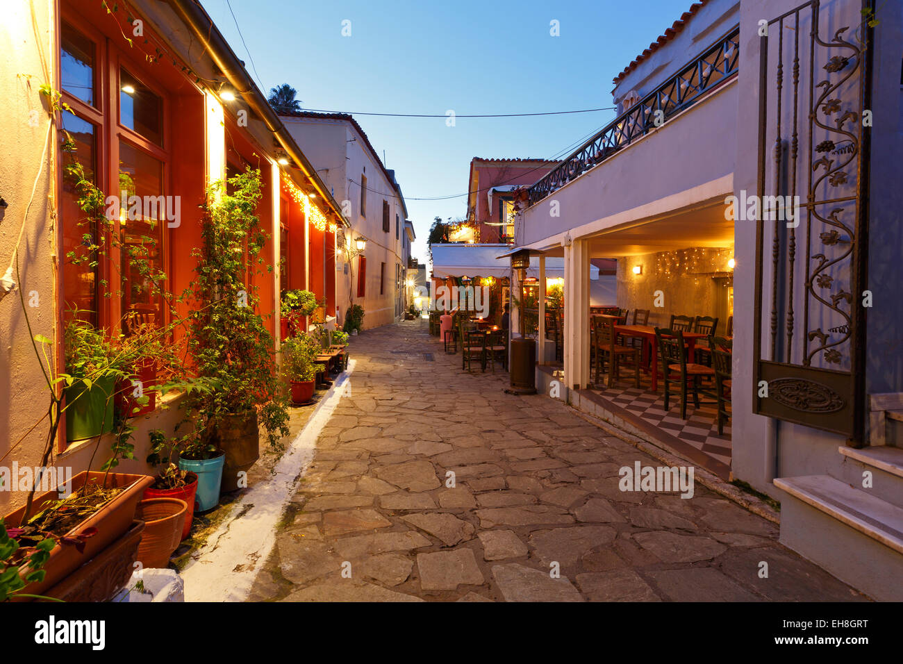Streets of Plaka in centre of Athens, Greece Stock Photo - Alamy