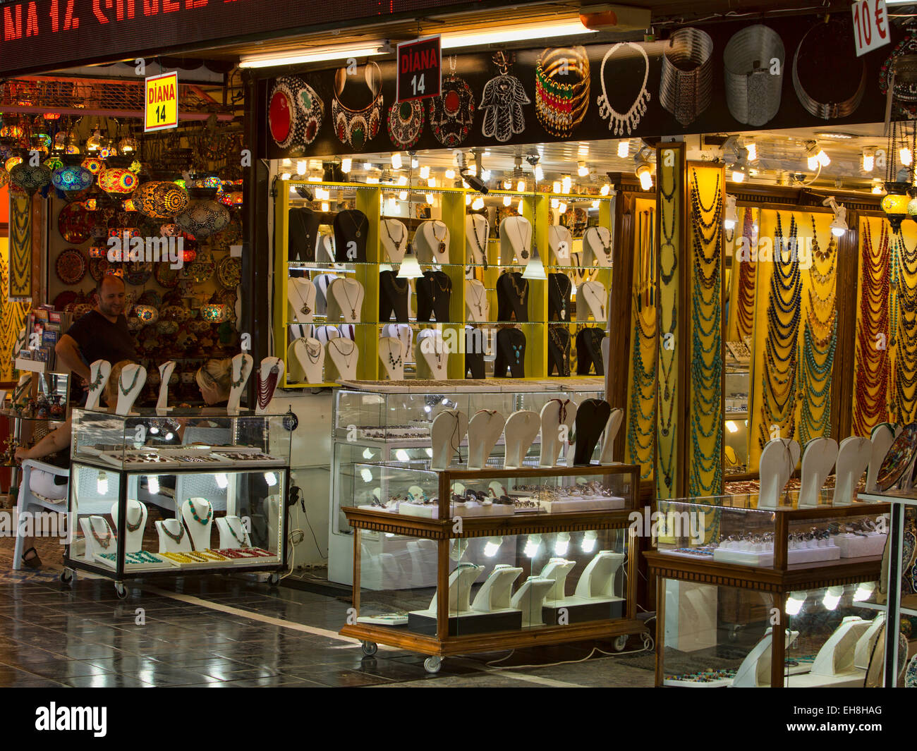 Ephesus, Turkey tourist jewelry store Stock Photo - Alamy