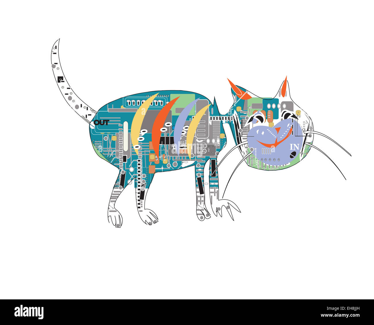 Chip cat Cut Out Stock Images & Pictures - Alamy