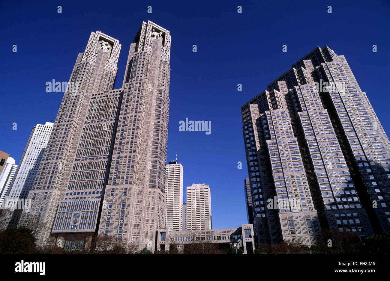 Japan, Tokyo, Shinjuku, Tokyo Metropolitan Government Offices ...
