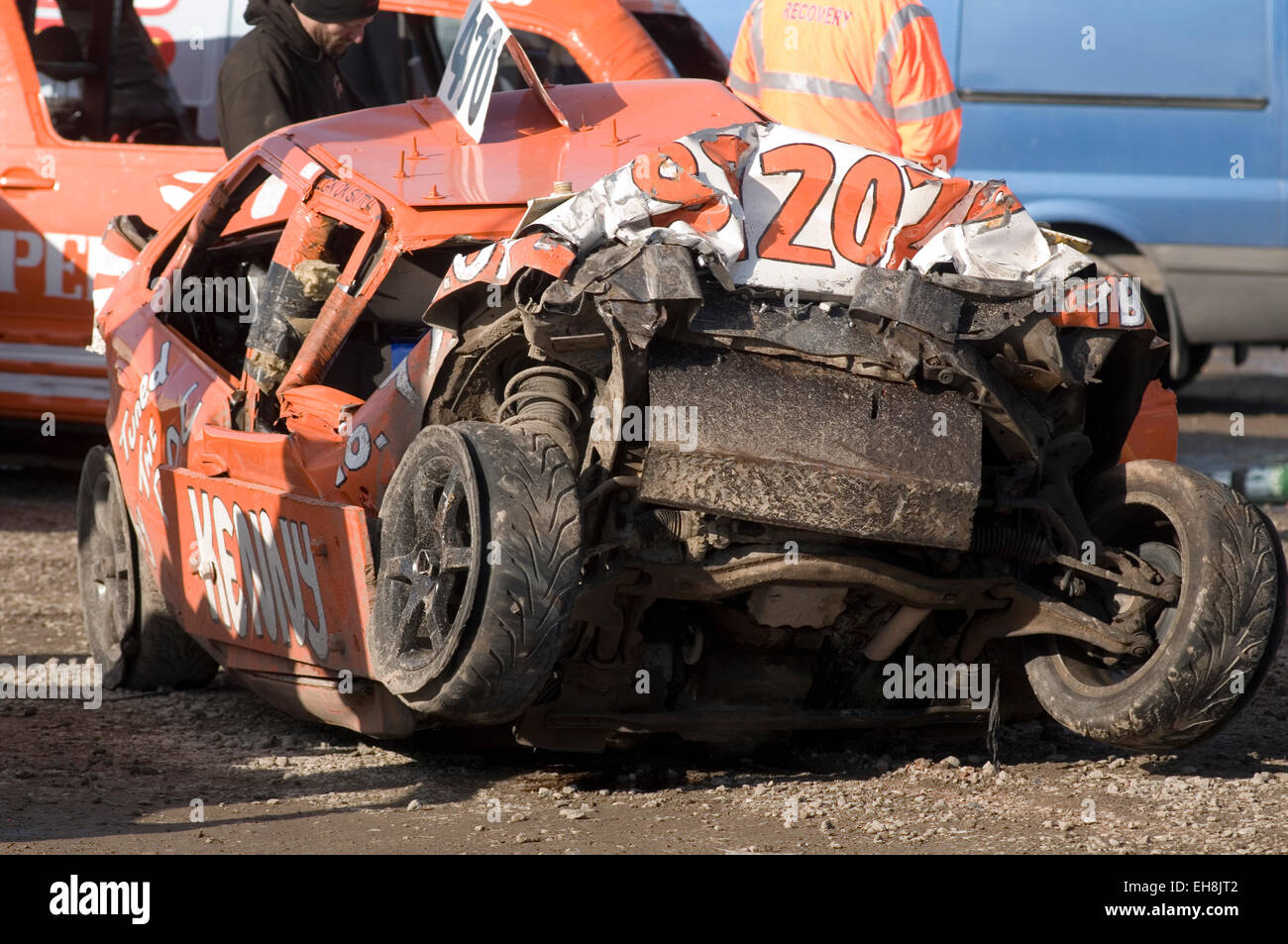 Ford Scorpio after competing in a stock car race Stock Photo - Alamy