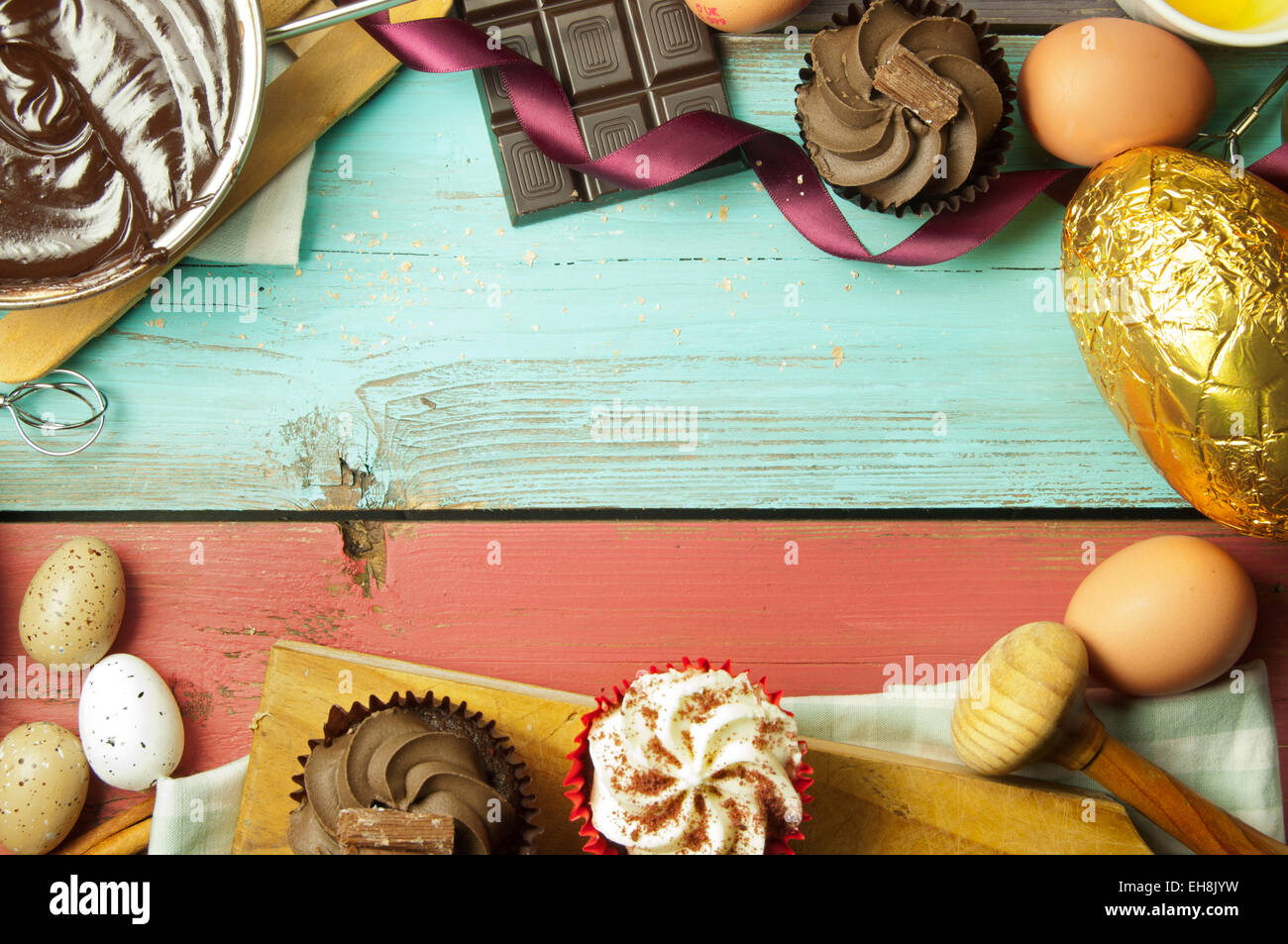 Retro chocolate egg hi-res stock photography and images - Alamy