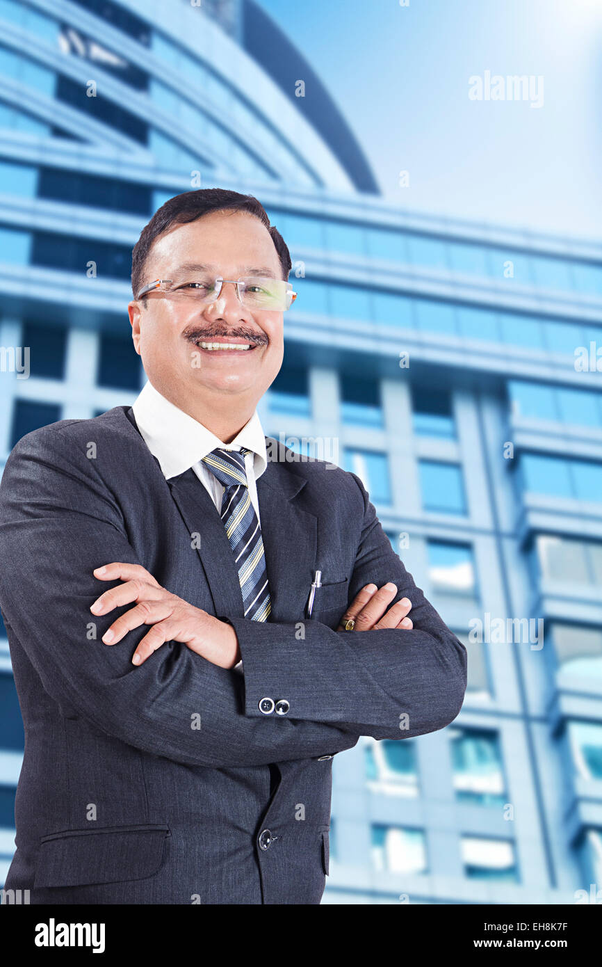 1 indian Business Man Standing pose Stock Photo - Alamy