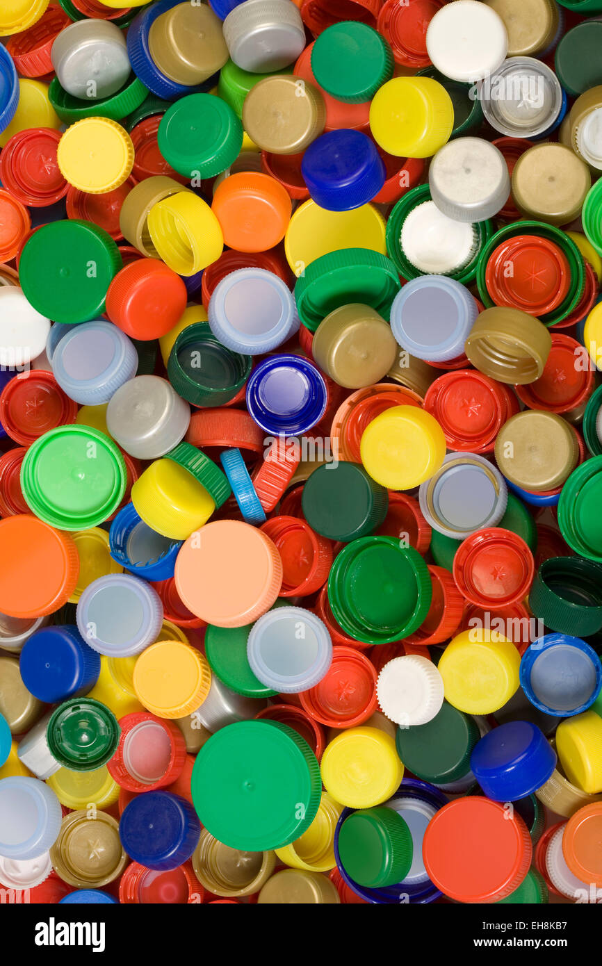 Plastic bottle caps hi-res stock photography and images - Alamy