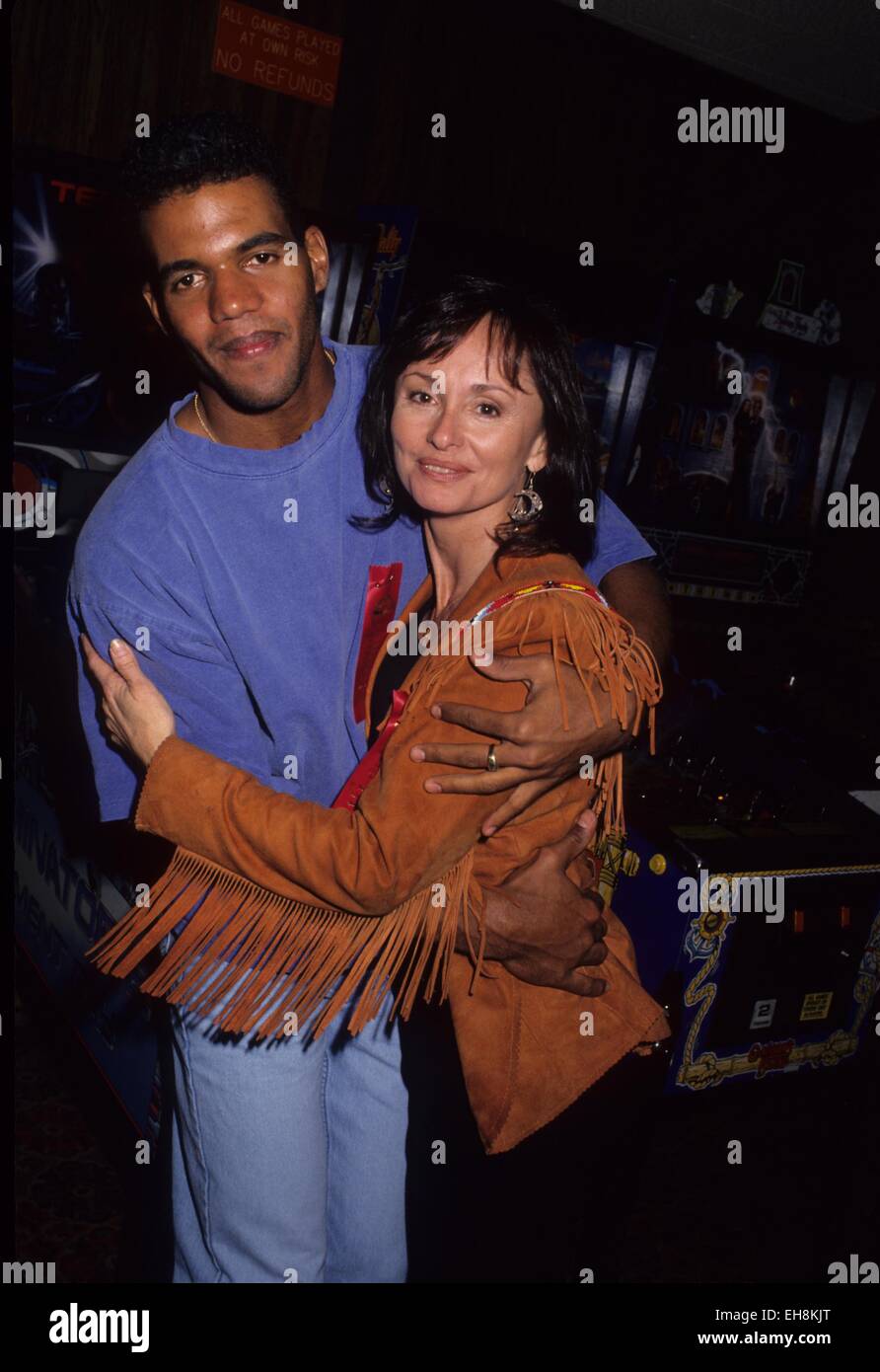 KRISTOFF ST. JOHN with Gail Ramsey 1993. © Lisa Rose/Globe Photos/ZUMA ...