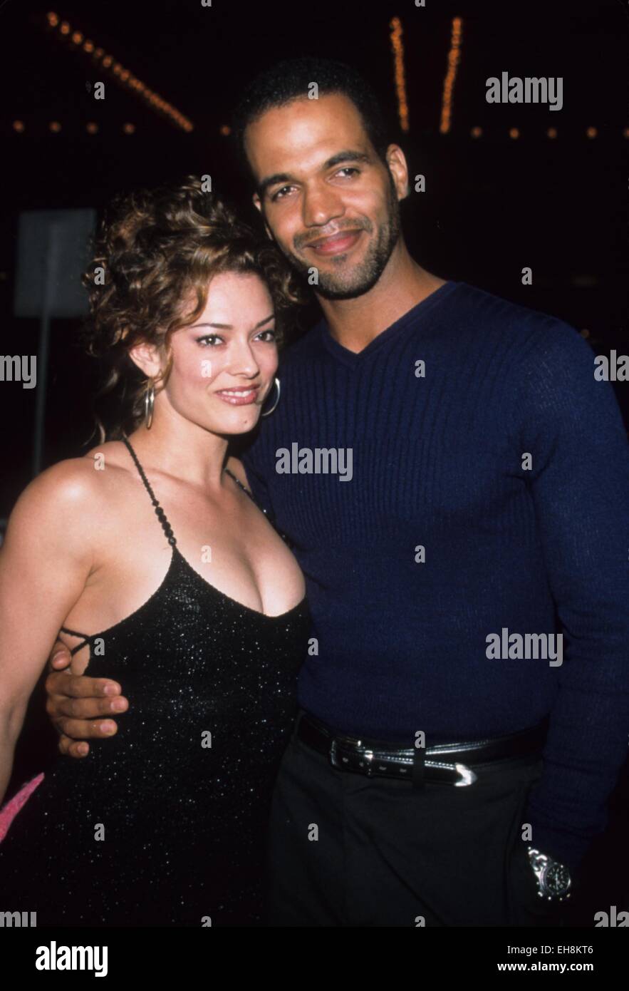 KRISTOFF ST. JOHN with wife at The Brothers premiere, Loews Cineplex ...