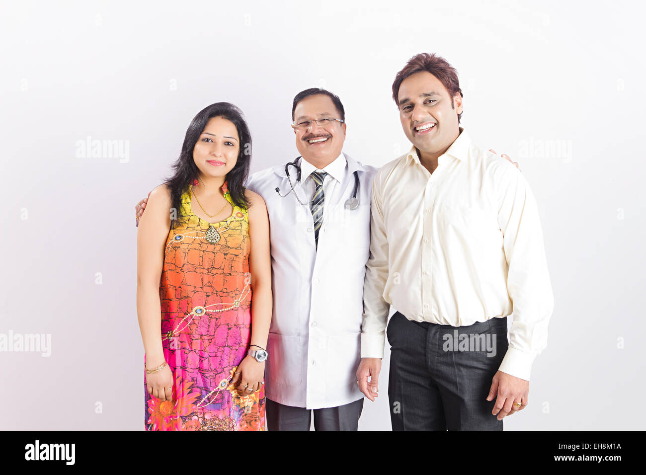 3 indian people doctor and Married Couple Health Treatment Stock Photo ...