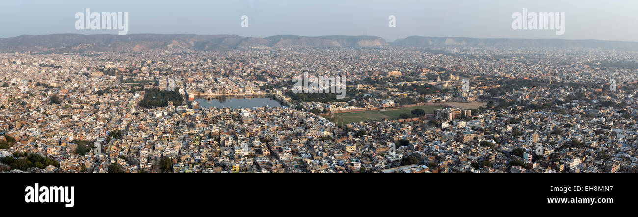 Panoramic View of City of Jaipur as seen from Nahargarh Fort (Tiger ...