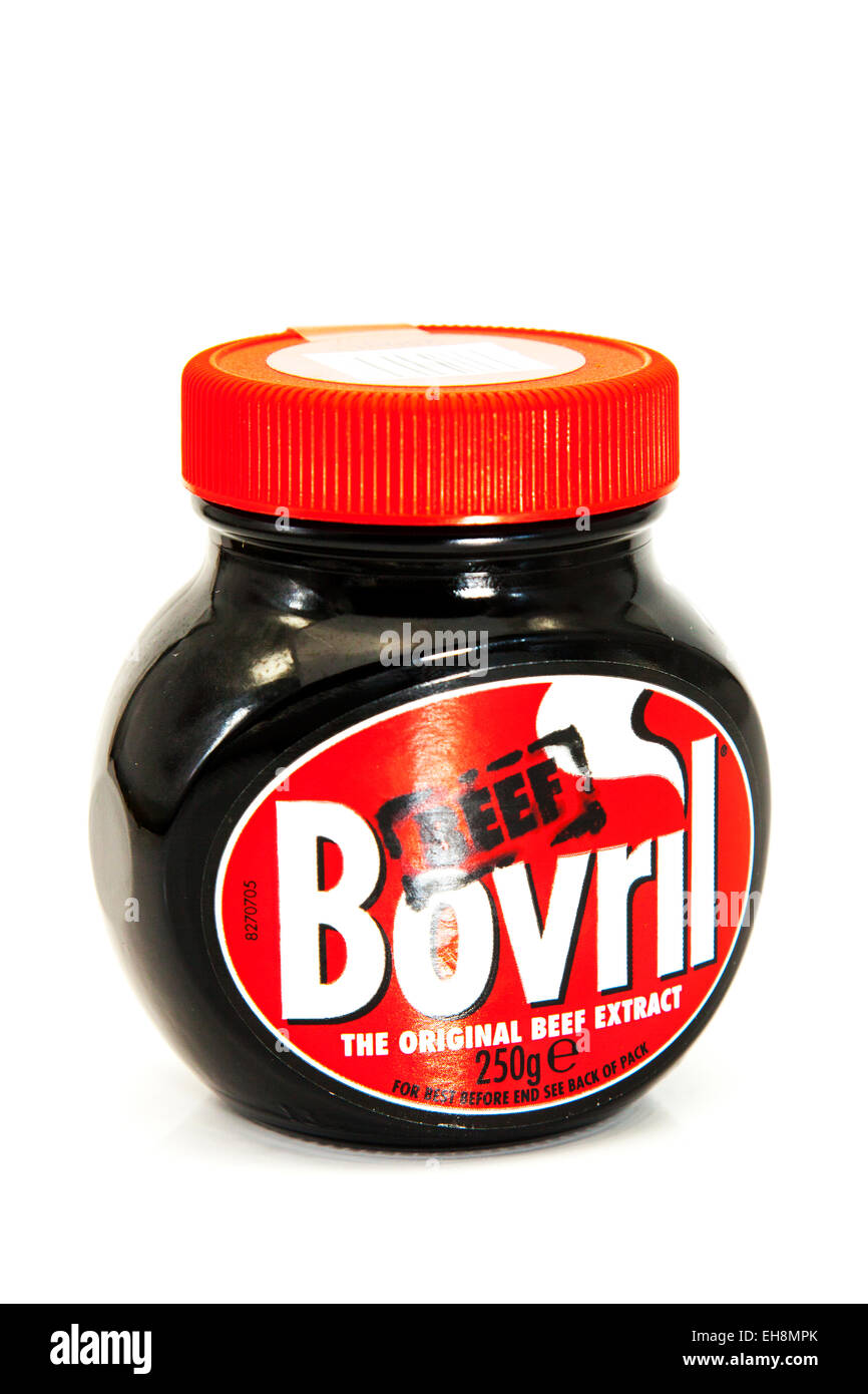 Bovril beef extract spread drink jar logo product cutout white ...