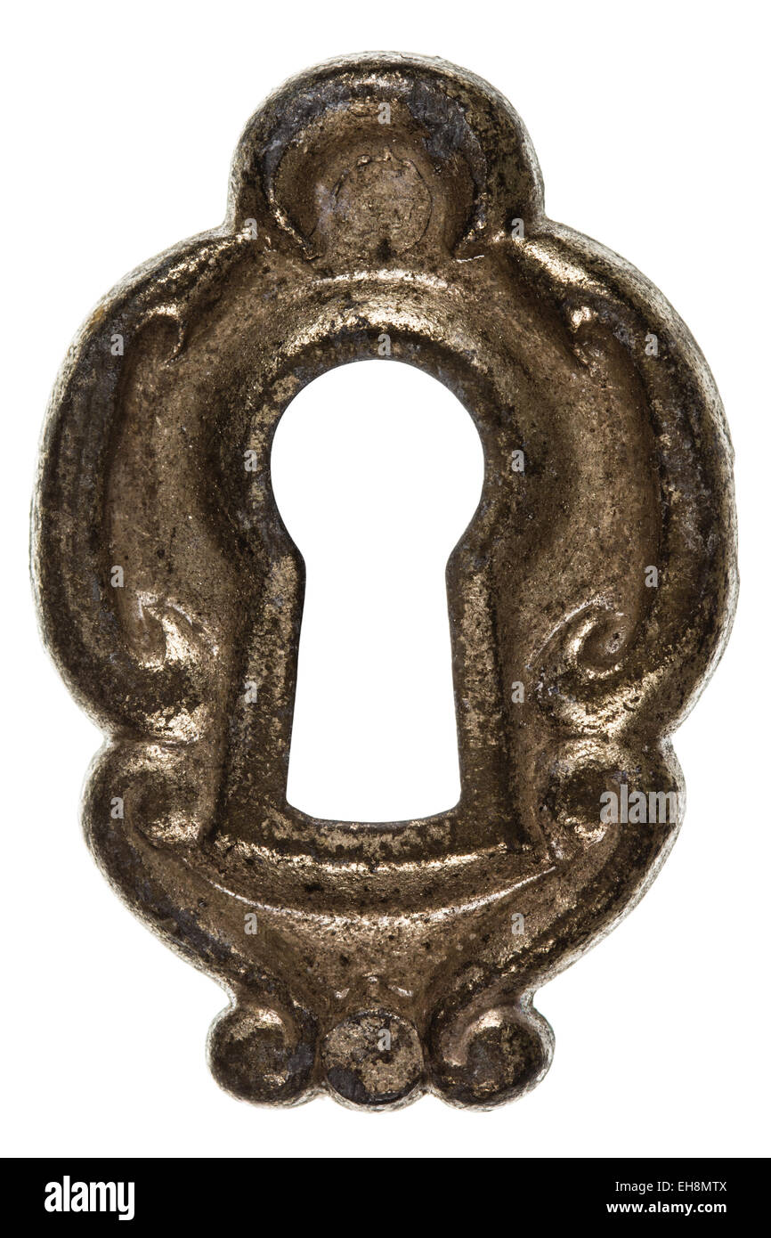 Keyhole, isolated on white background Stock Photo - Alamy