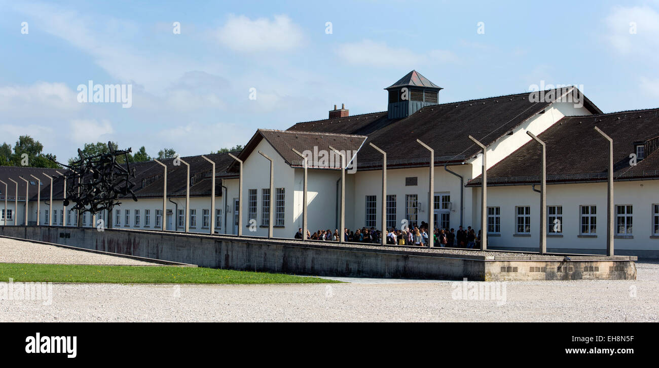 Munich Germany Dachau Concentration Camp headquarters building school ...