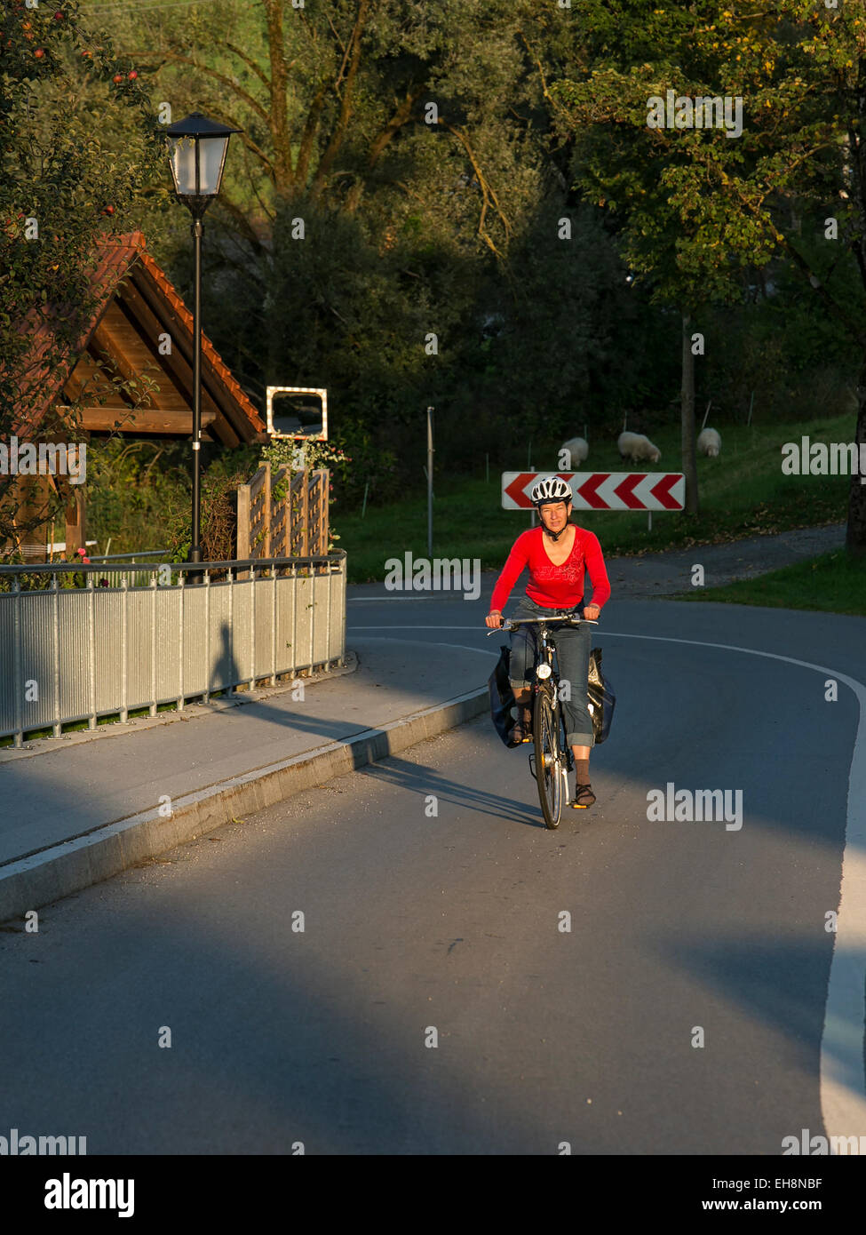 German woman bicycle hi-res stock photography and images - Alamy
