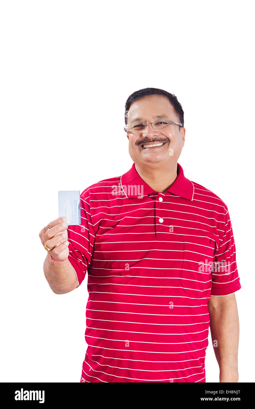Senior woman hold credit card hi-res stock photography and images - Alamy