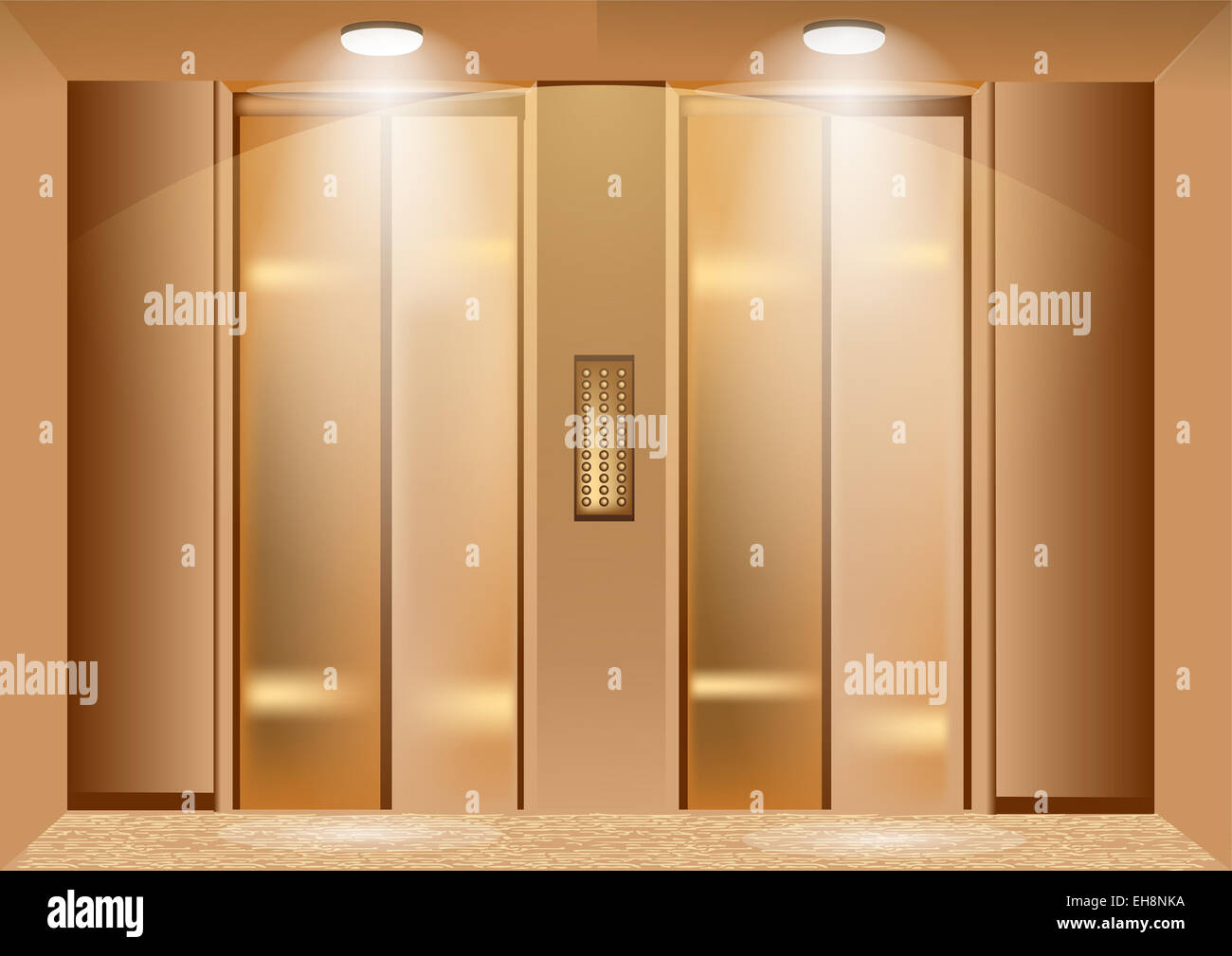 Two elevator doors hi-res stock photography and images - Alamy