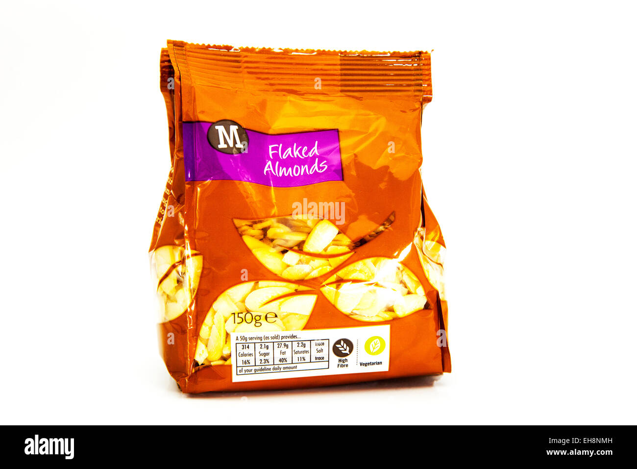 Flaked Almonds nut nuts almond pack packet Morrisons healthy option ...