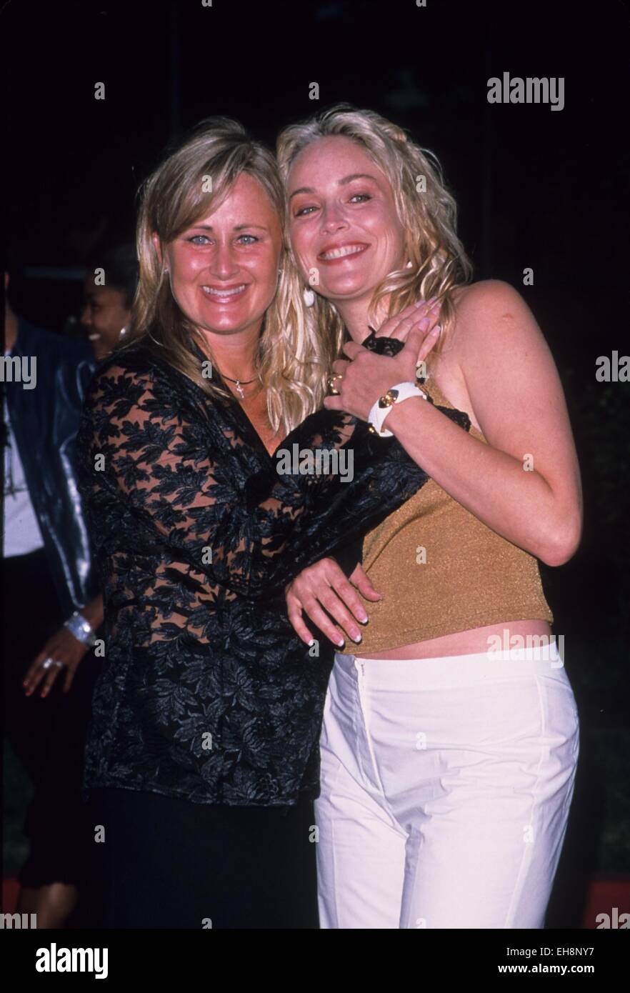 KELLY STONE with Sharon Stone at Planet Hope Gala I Zone Woodland Hills ...