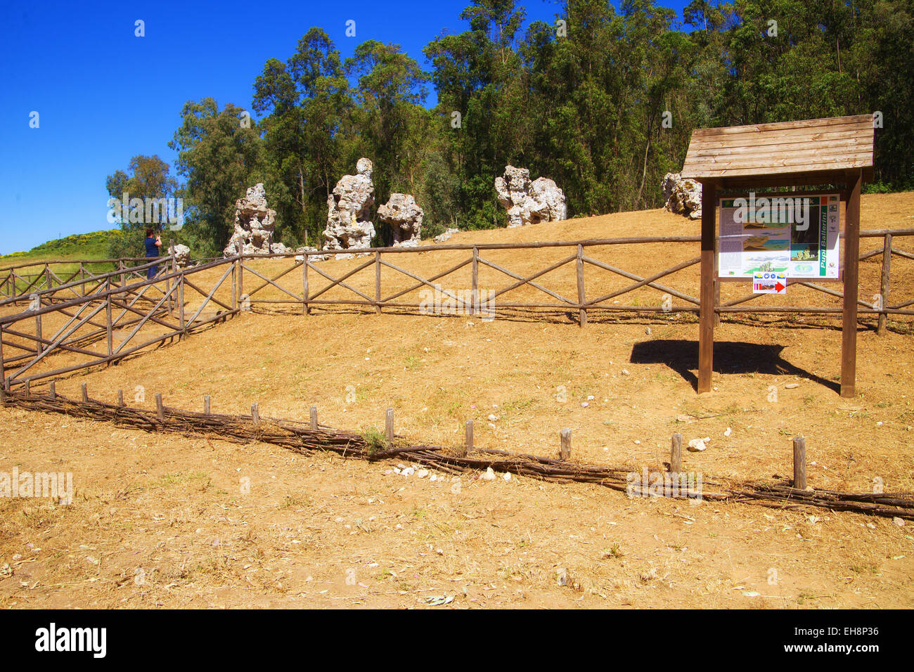 "Enchanted stones", special rocks shaped by weathering, in Sicily Stock ...