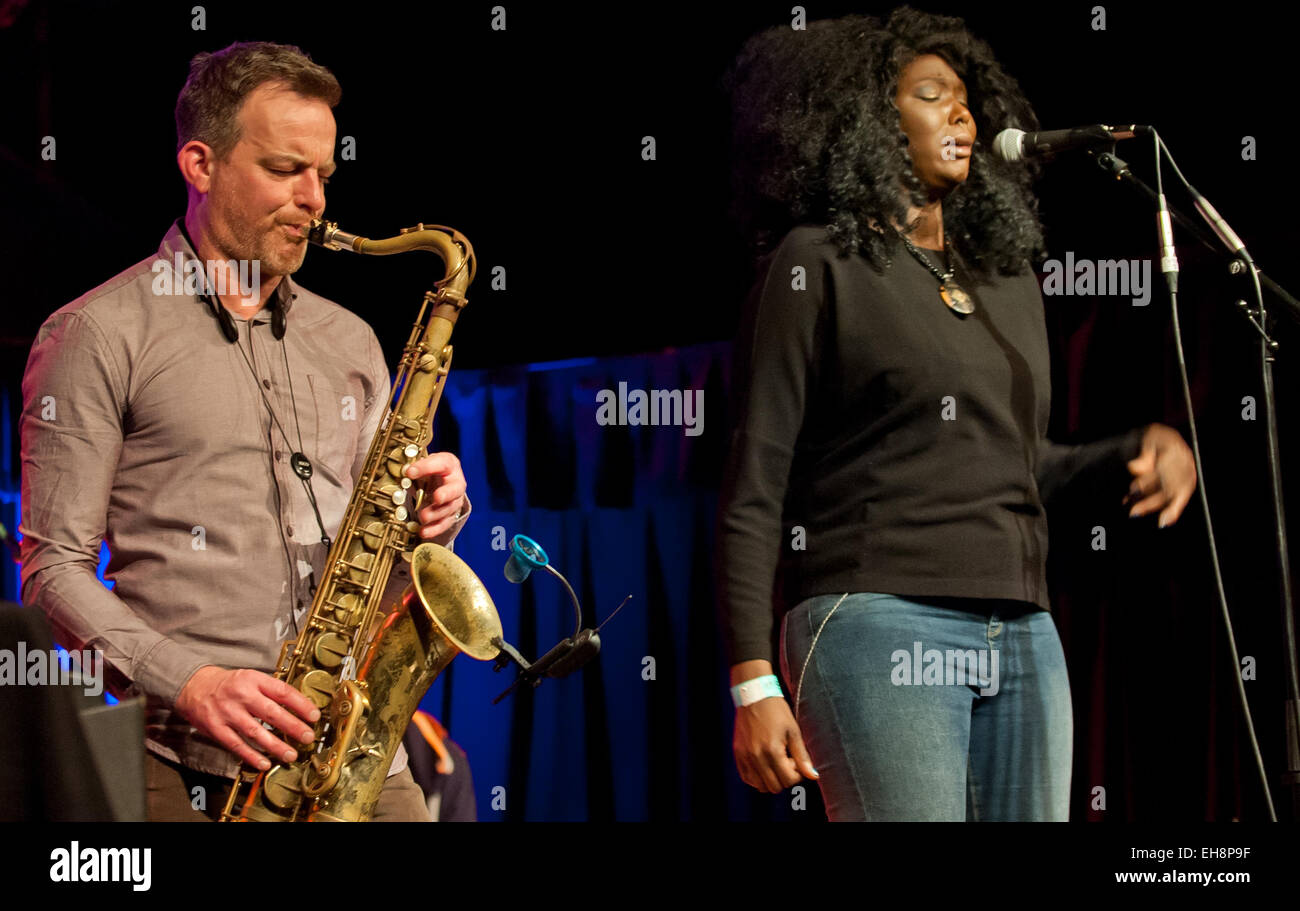 Colston Hall, Bristol, UK. 8th March, 2015. Slowly Rolling Camera ...