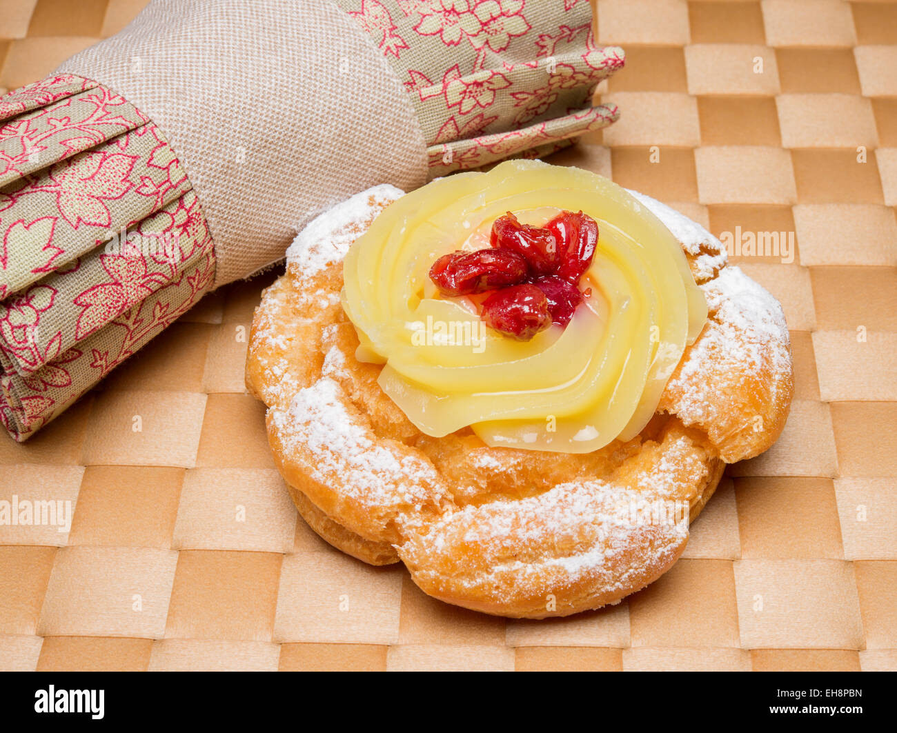 typical neapolitan pastry called zeppola di san giuseppe Stock Photo ...