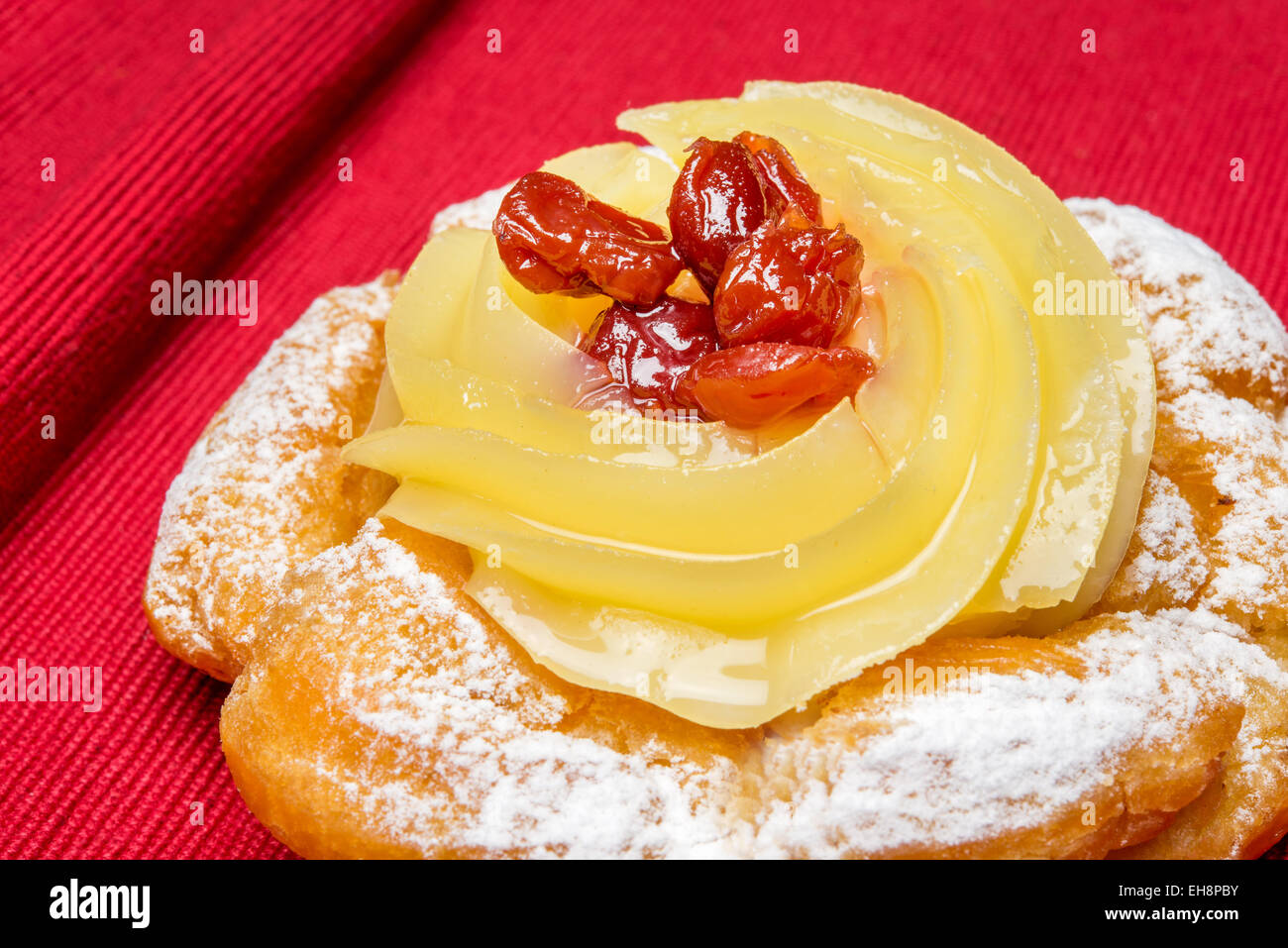 typical neapolitan pastry called zeppola di san giuseppe Stock Photo ...