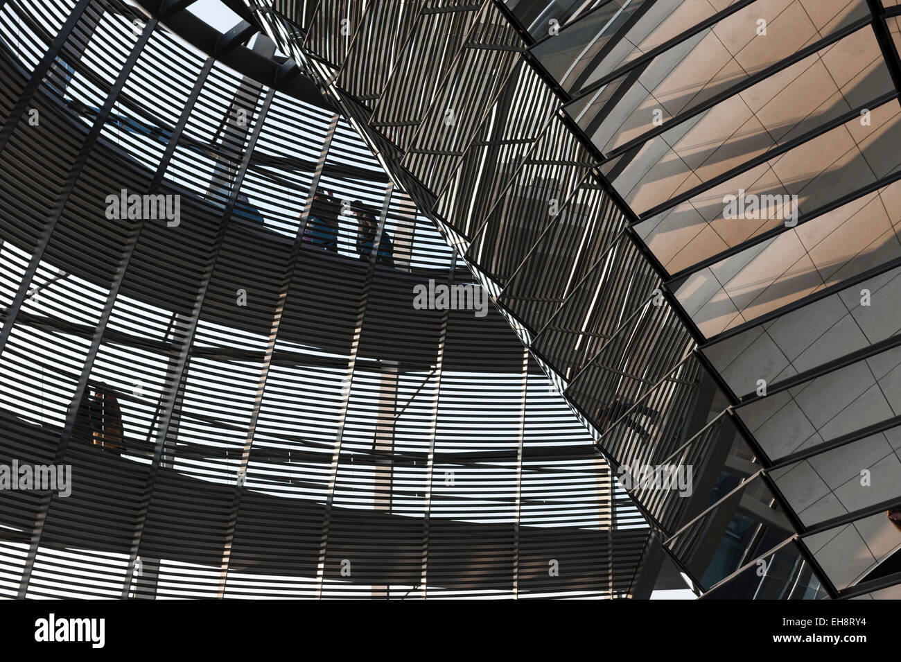 inside the dome of the bundestag, reichstag, Berlin Stock Photo - Alamy