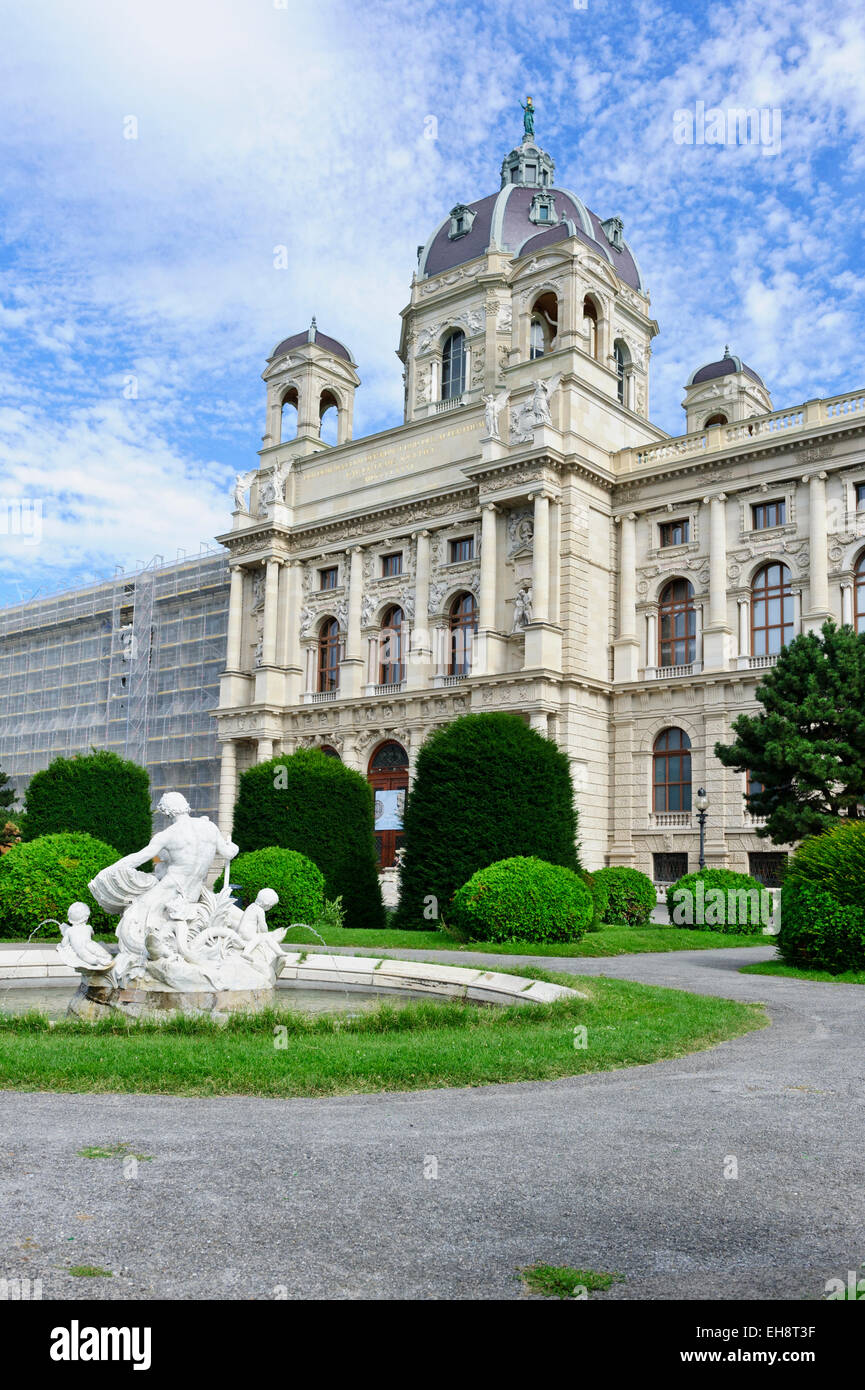 A water fountain sculpture in front of the exterior of the Fine Art ...