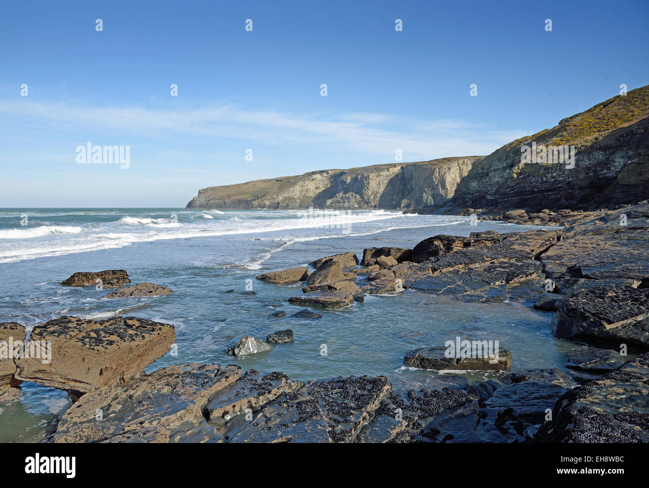 Penhallic point cornwall coast hi-res stock photography and images - Alamy