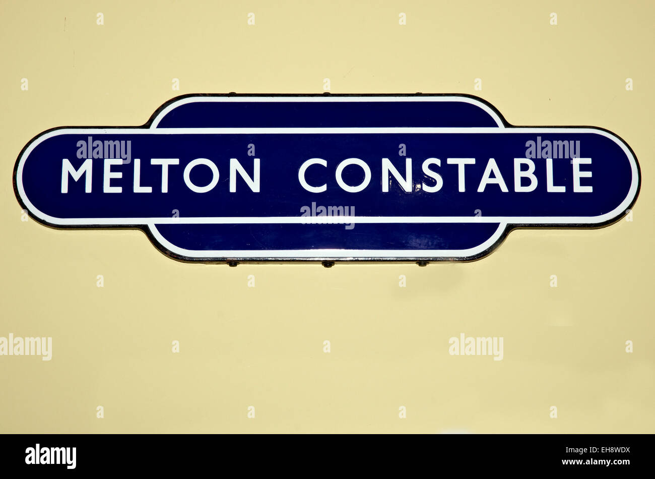 Melton Constable station totem sign from a station closed in the 1960's ...