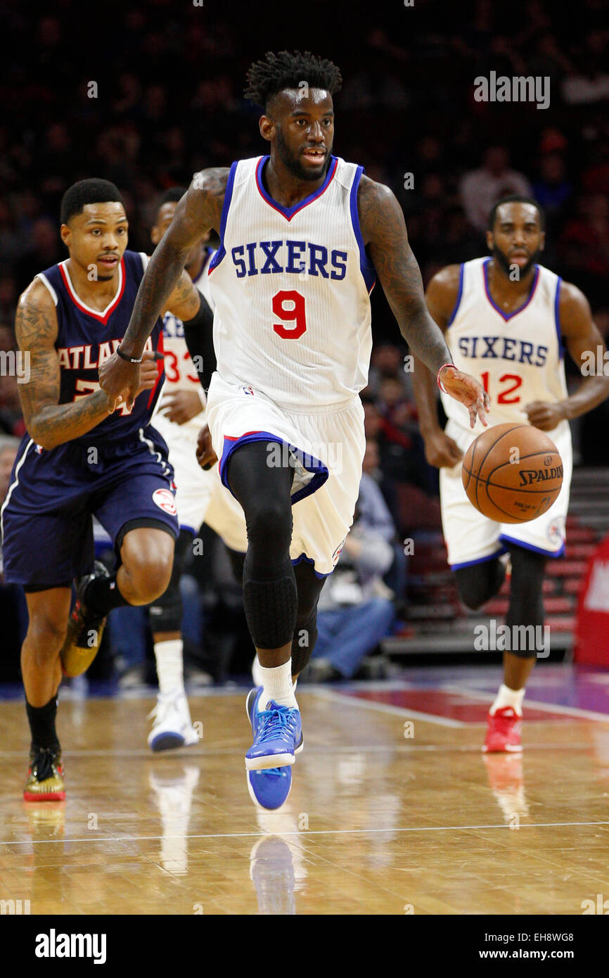 March 7, 2015: Philadelphia 76ers guard JaKarr Sampson (9) in action ...
