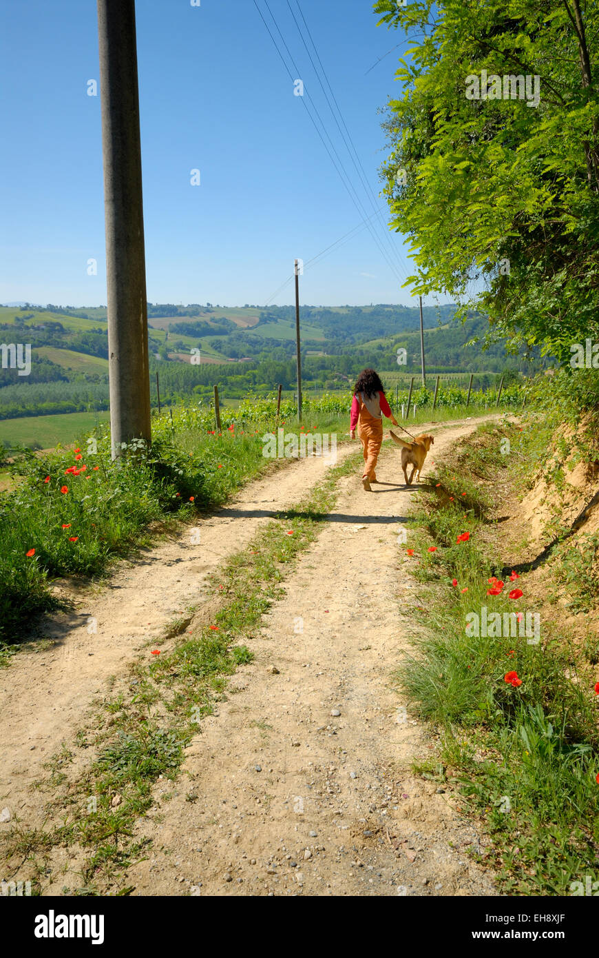 Tuscany walking country hi-res stock photography and images - Alamy