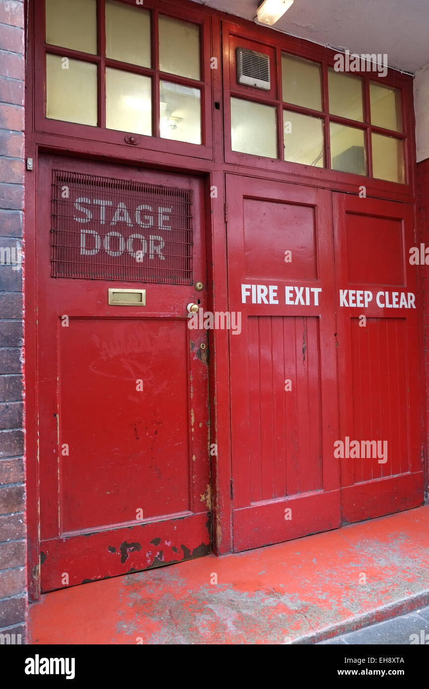 Red stage door hi-res stock photography and images - Alamy