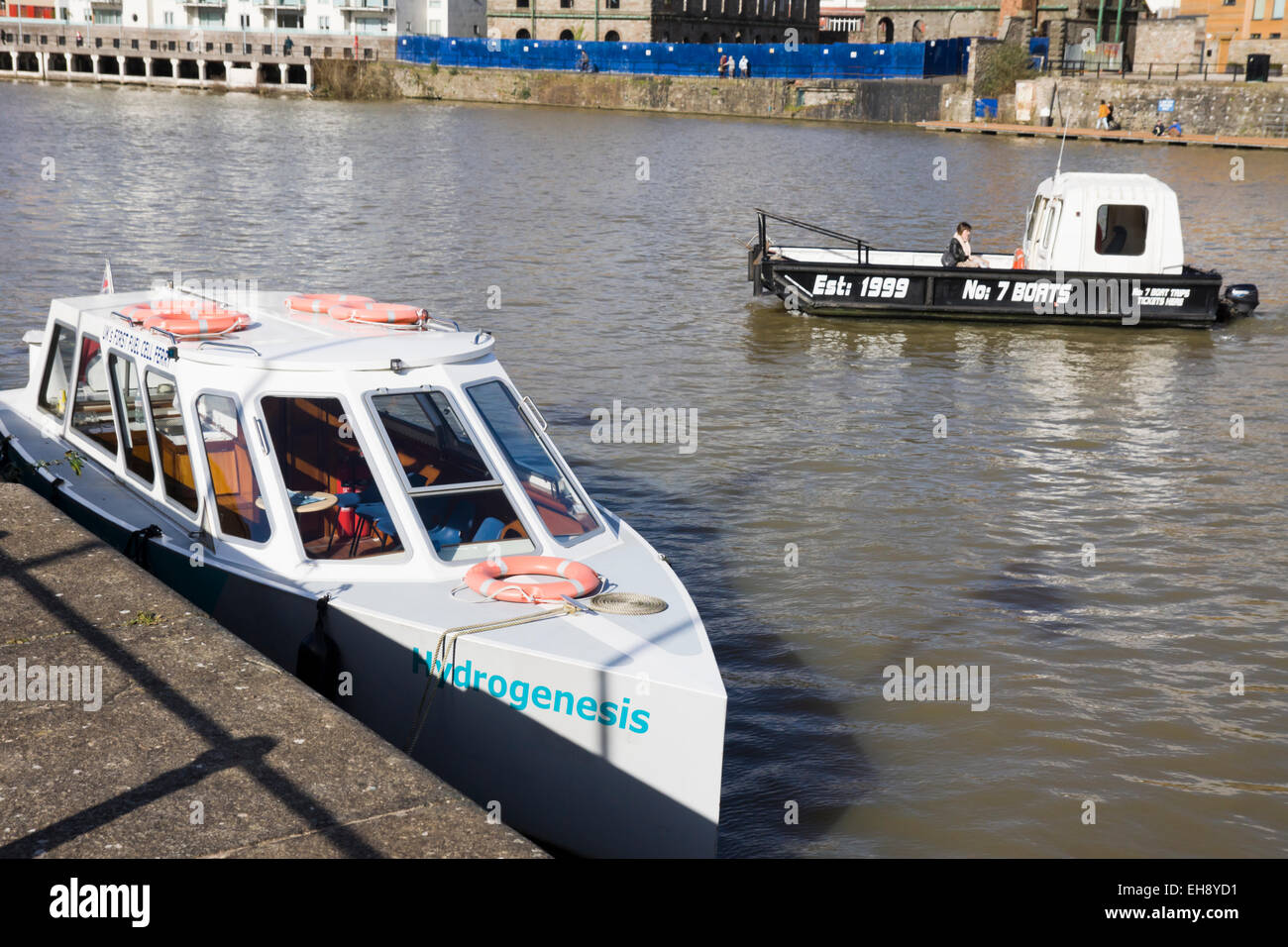 Hydrogenesis the worlds first hydrogen fueled Ferry, in Bristol Harbour ...