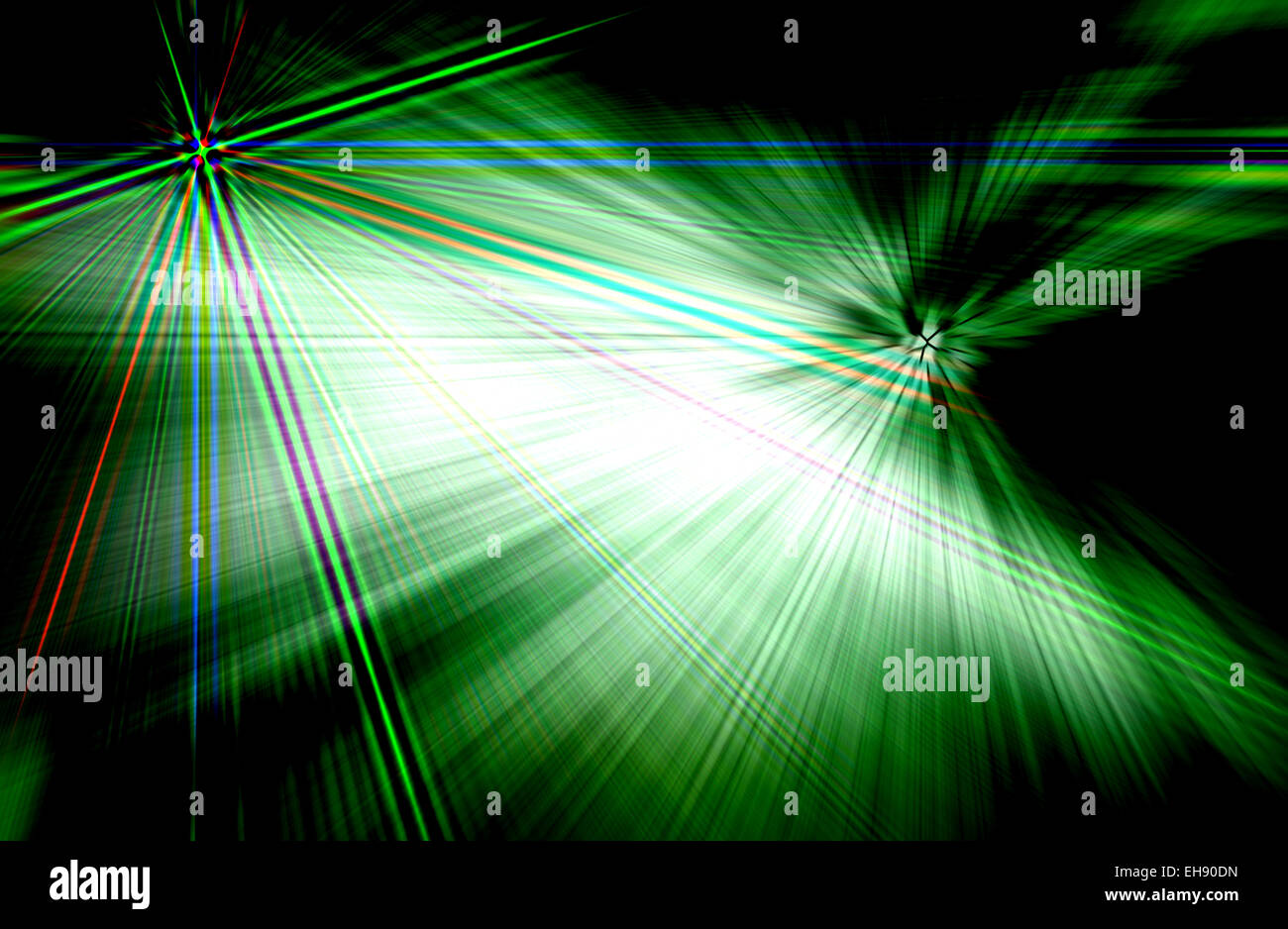 abstract green background with motion ray Stock Photo - Alamy