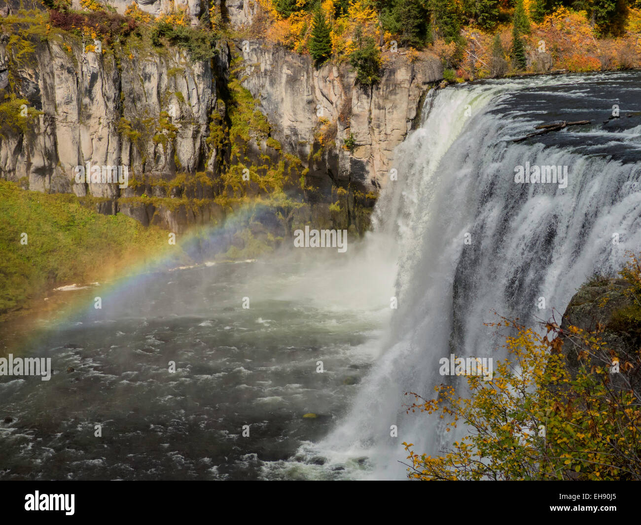 Mesa Falls is a beautiful waterfall in Idaho Stock Photo - Alamy