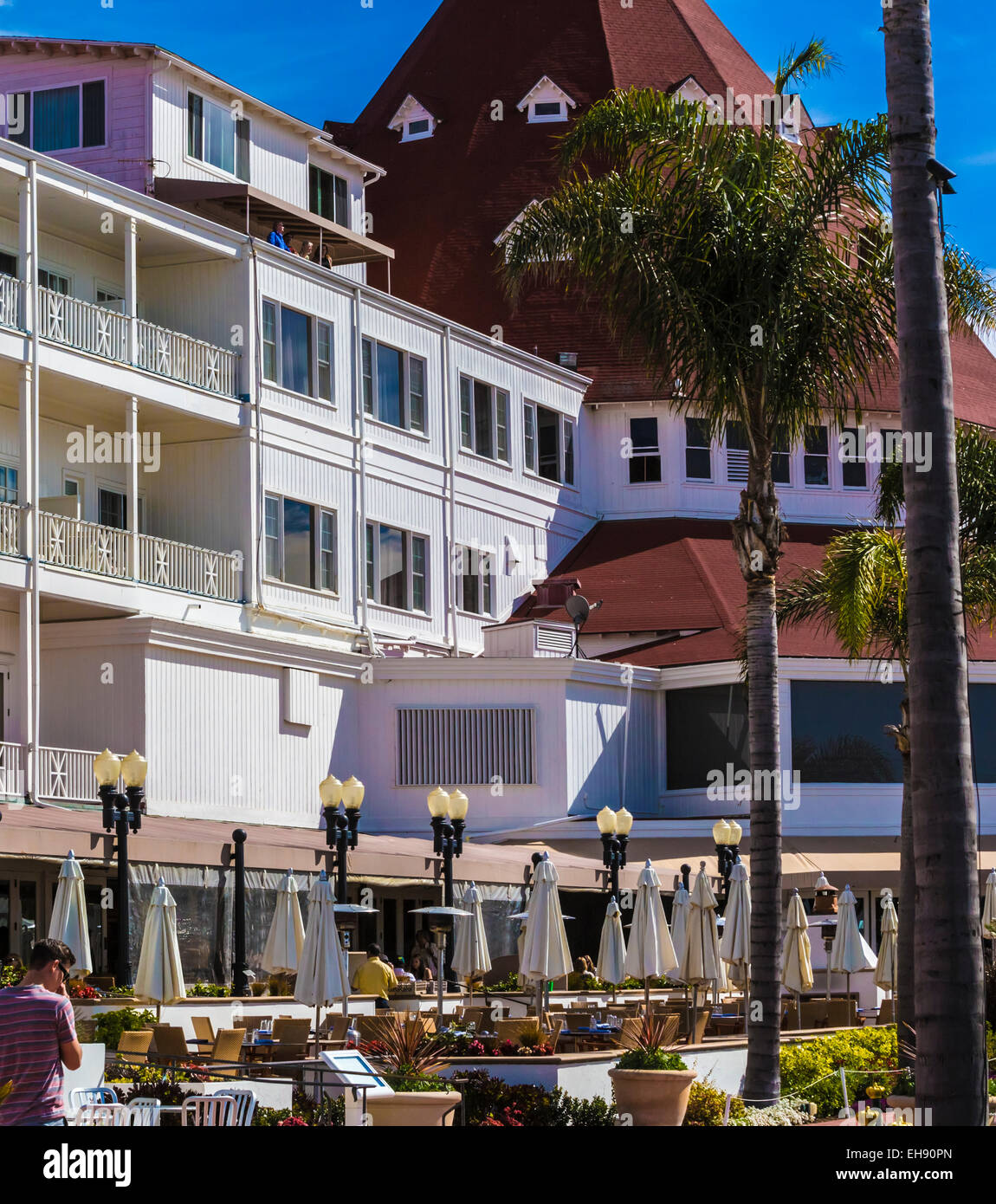 hotel del coronado on coronado island in san diego bay Stock Photo - Alamy