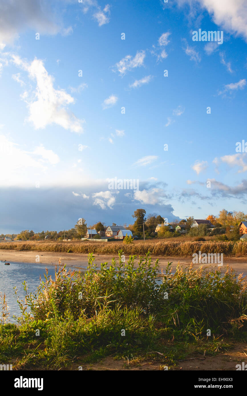 Mellow autumn on river bank Stock Photo - Alamy